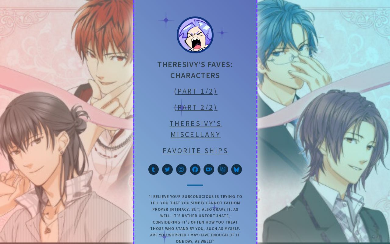 Theresivy’s Favorite Characters